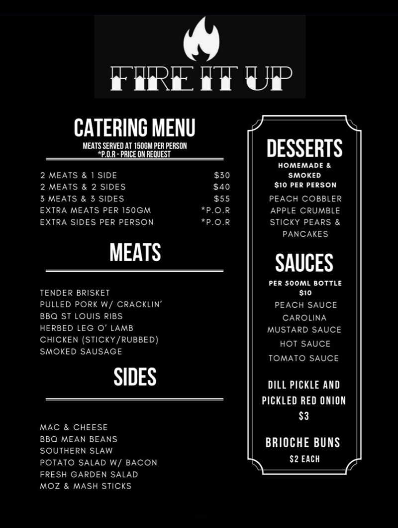 Fire It Up Smoke & Grill Co | BBQ Catering, Auckland